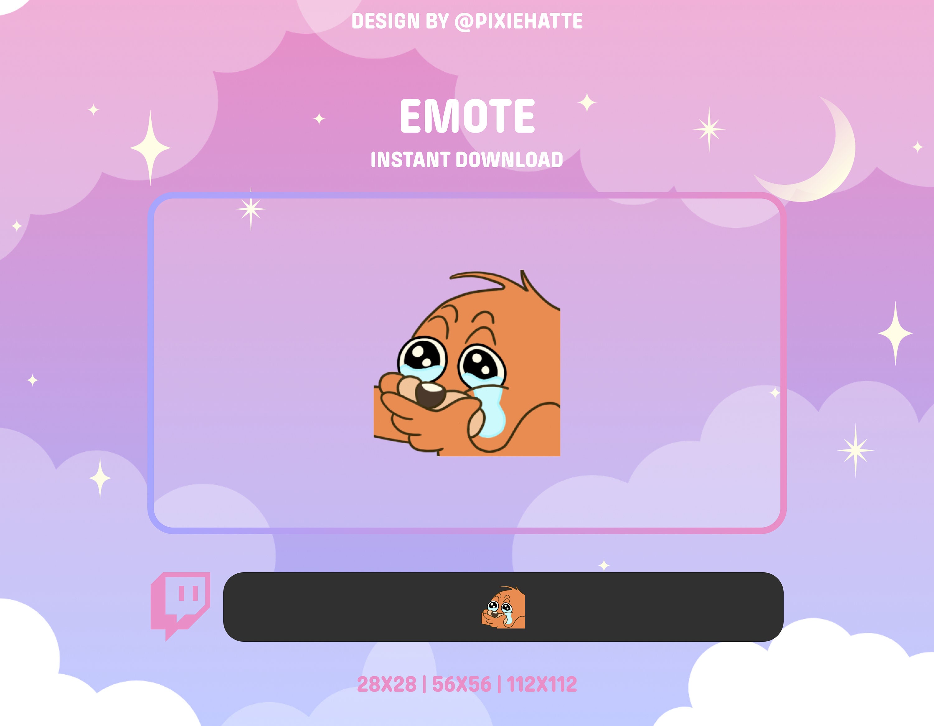 Tom & Jerry Crying Emote (jerry) | Cute | Emote | Twitch Emote | Twitch ...