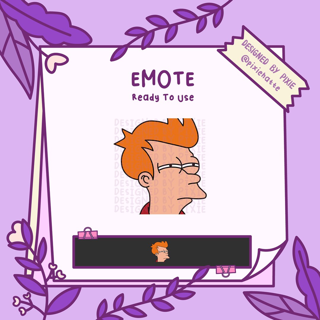 Philip Doubt Emote futurama Emote Twitch Emote Twitch - Etsy