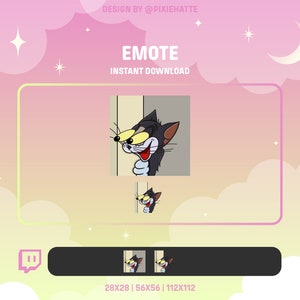 Tom Peeping Emote tom & Jerry Emote Twitch Emote Twitch Meme - Etsy