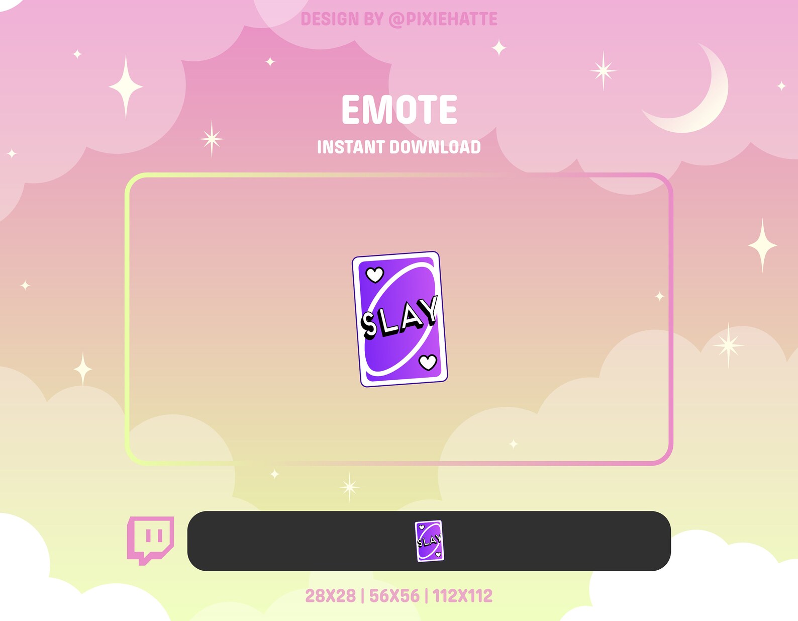 Uno Card Slay Cute Emote Twitch Emote Twitch Cute - Etsy