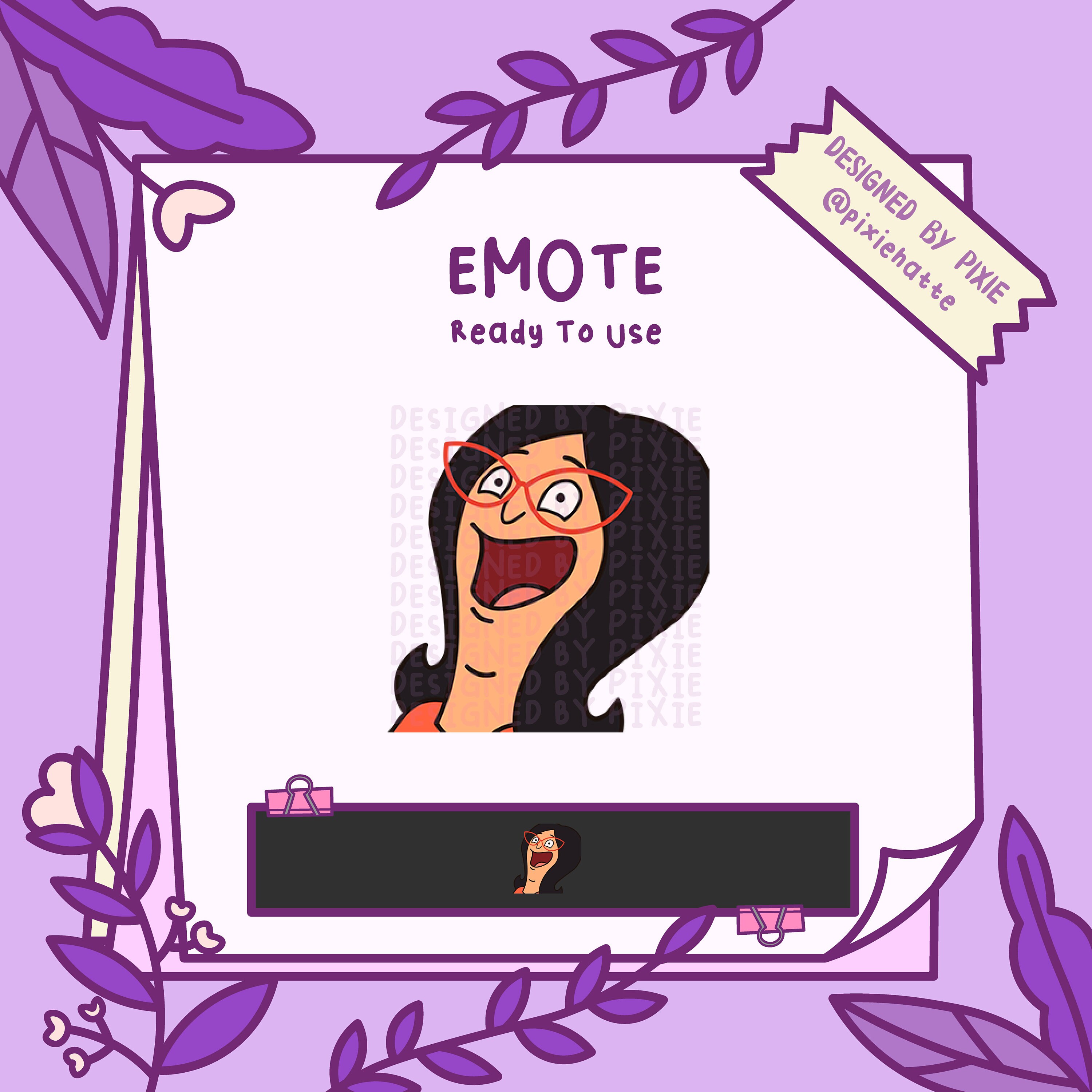 Linda Belcher Laughing Emote Bobs Burgers Emote Etsy