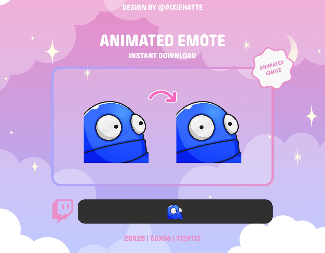 Animated REPO Emote (blue) | R.E.P.O. Game | Twitch Emote | Animated ...