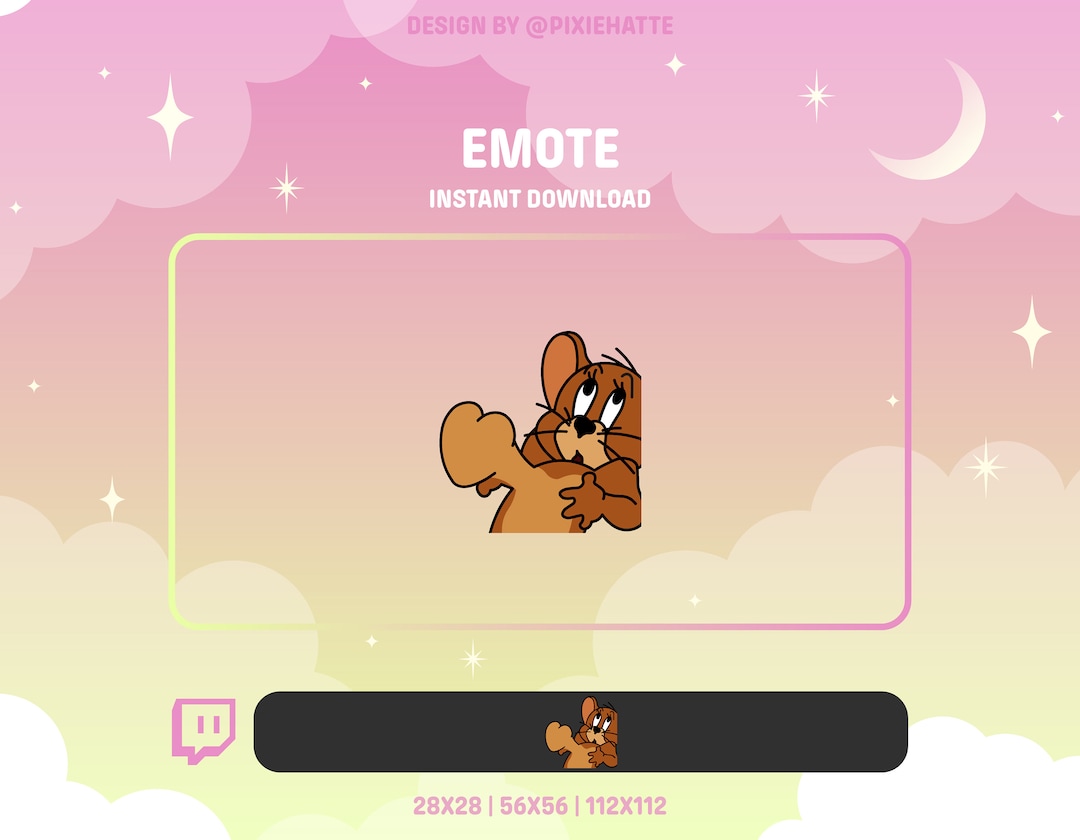 Tom & Jerry Heart Emote Jerry Emote Twitch Emote Twitch Meme - Etsy 日本