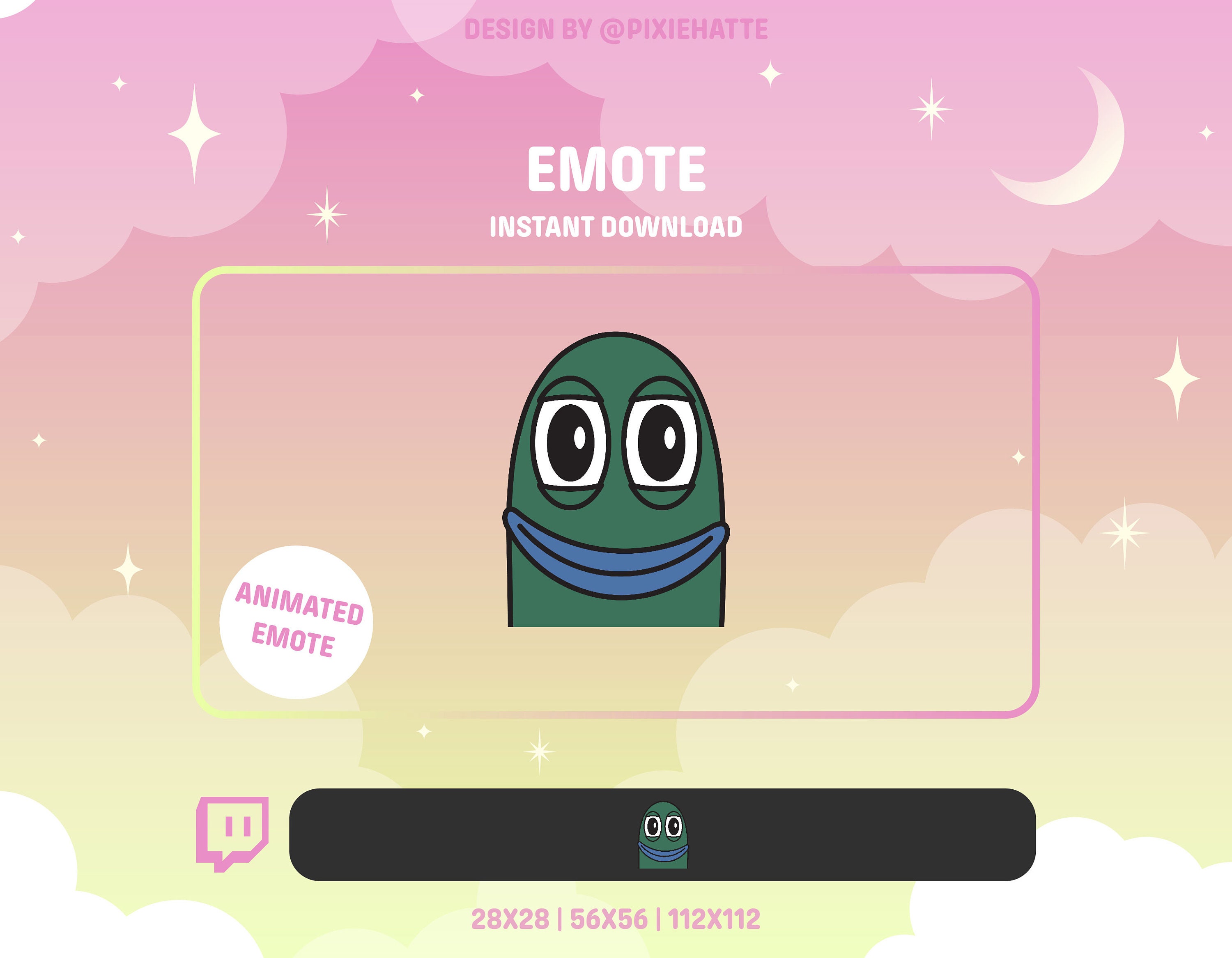 Spongebob Hmm Animated Emote (lifeguard) | Emote | Twitch Emote ...