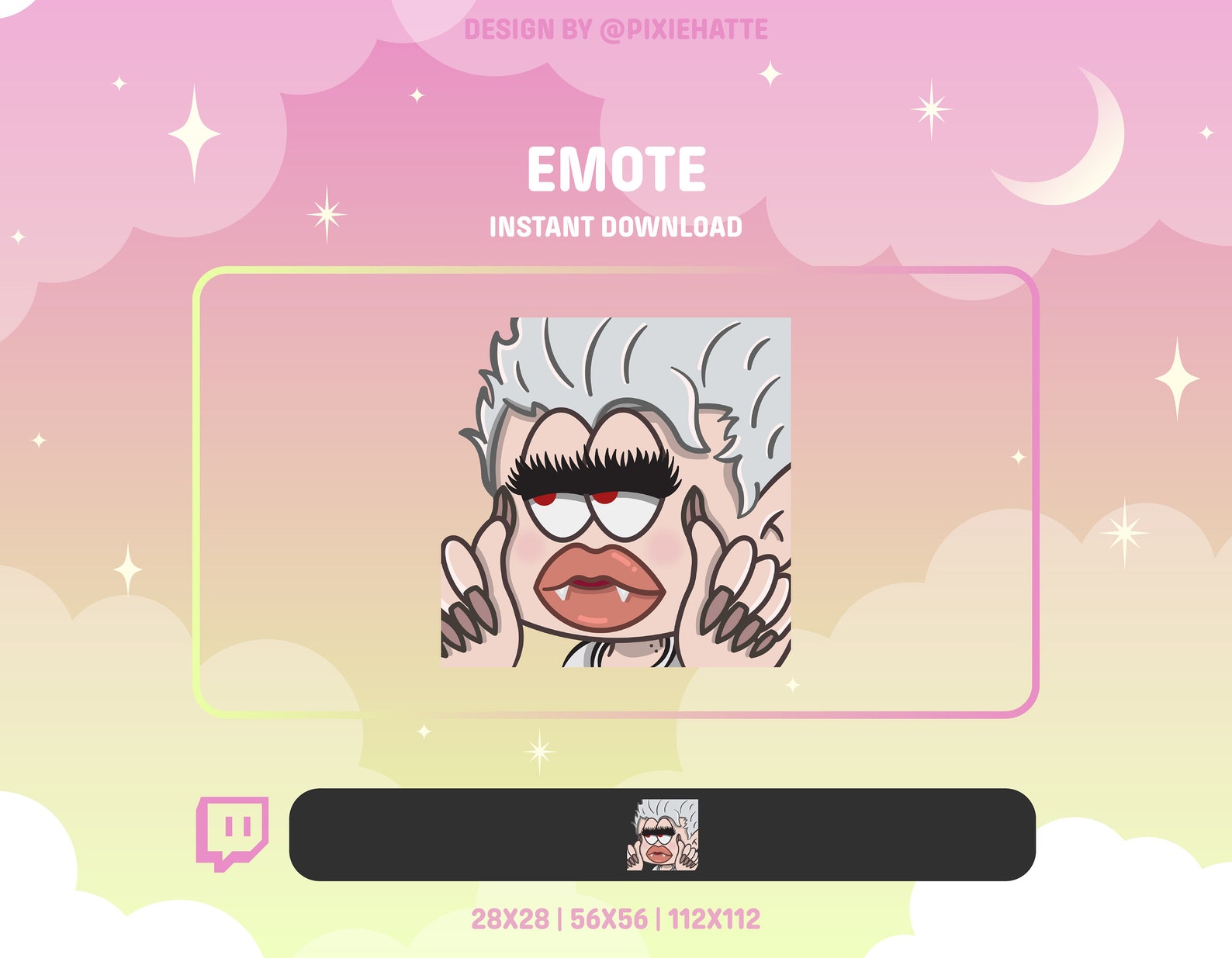 Astarion Periodt Emote baldur's Gate 3 Emote Twitch Emote Twitch Meme ...