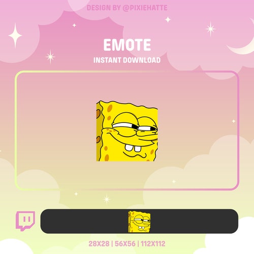 Spongebob Eheh Emote spongebob Emote Twitch Emote - Etsy Australia
