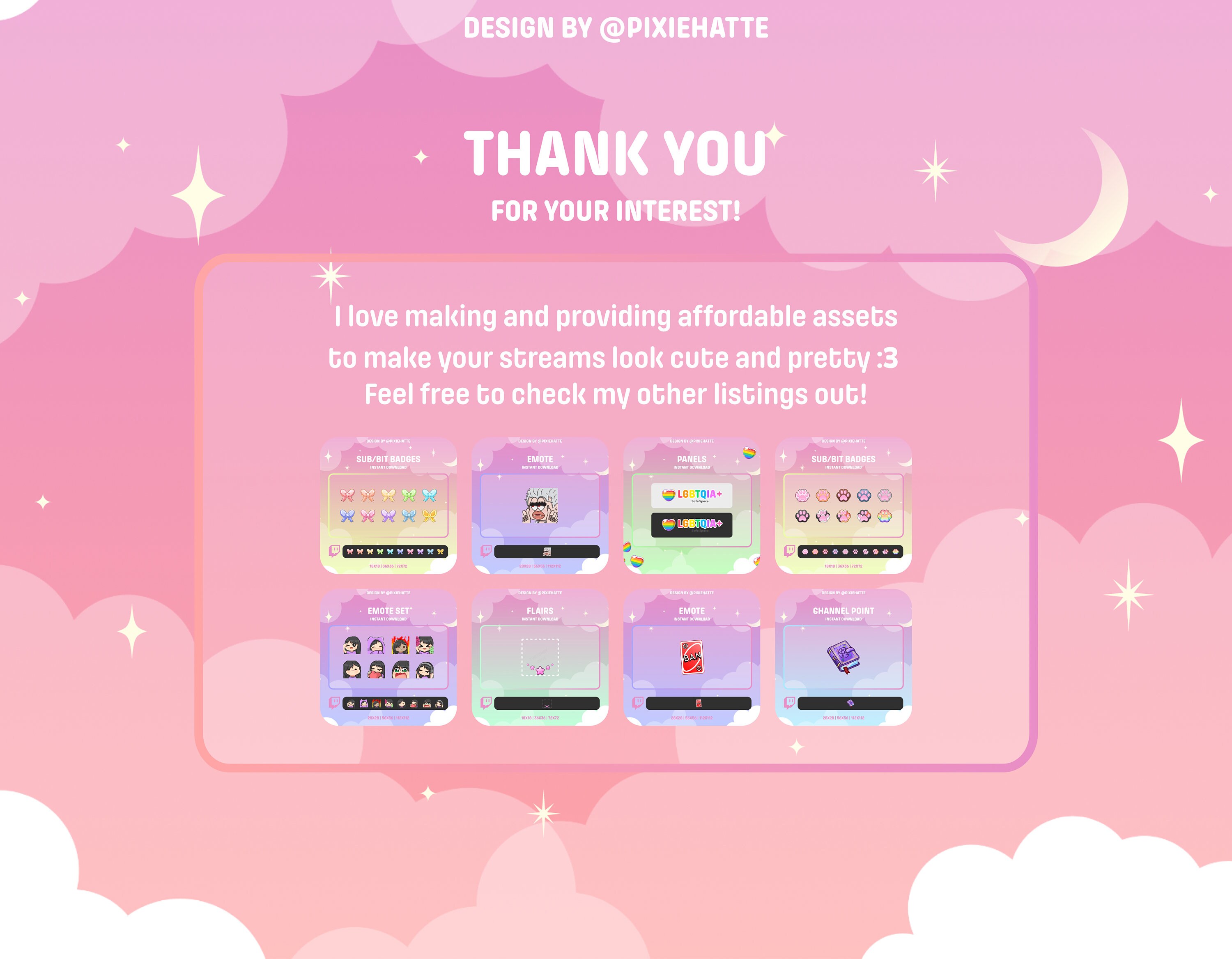 Pink Bow Channel Point | Twitch Channel Point | Twitch | Cute | Bows - Etsy