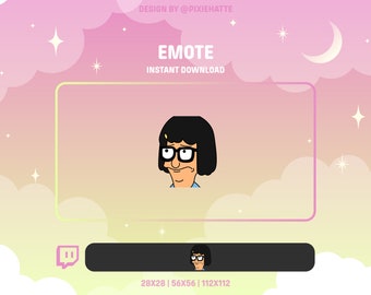 Twitch Emote tina Bobs Burgers - Etsy
