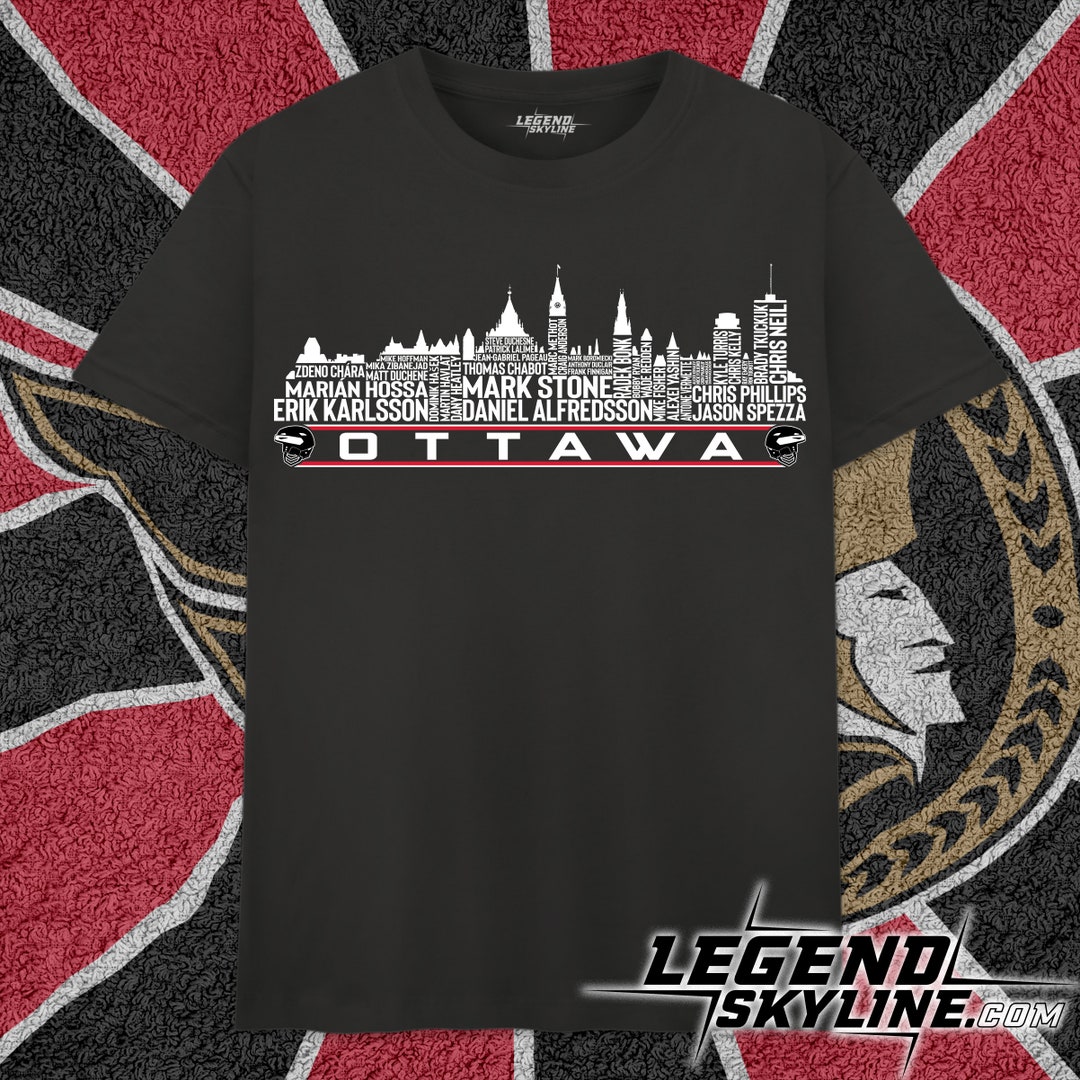 Ottawa Hockey Team All Time Legends, Ottawa City Skyline Shirt - Etsy