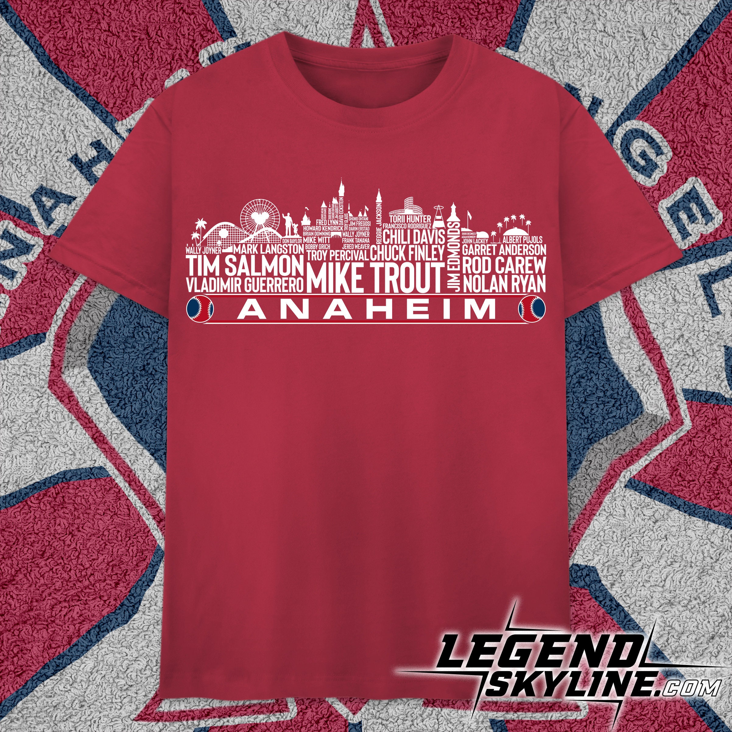Los Angeles Baseball Team All Time Legends Anaheim City - Etsy