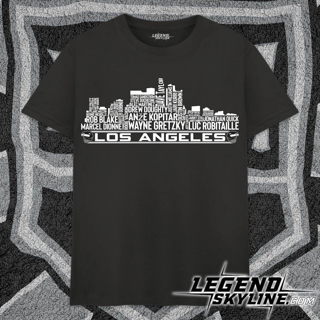 Los Angeles Hockey Team All Time Legends, Los Angeles City Skyline ...