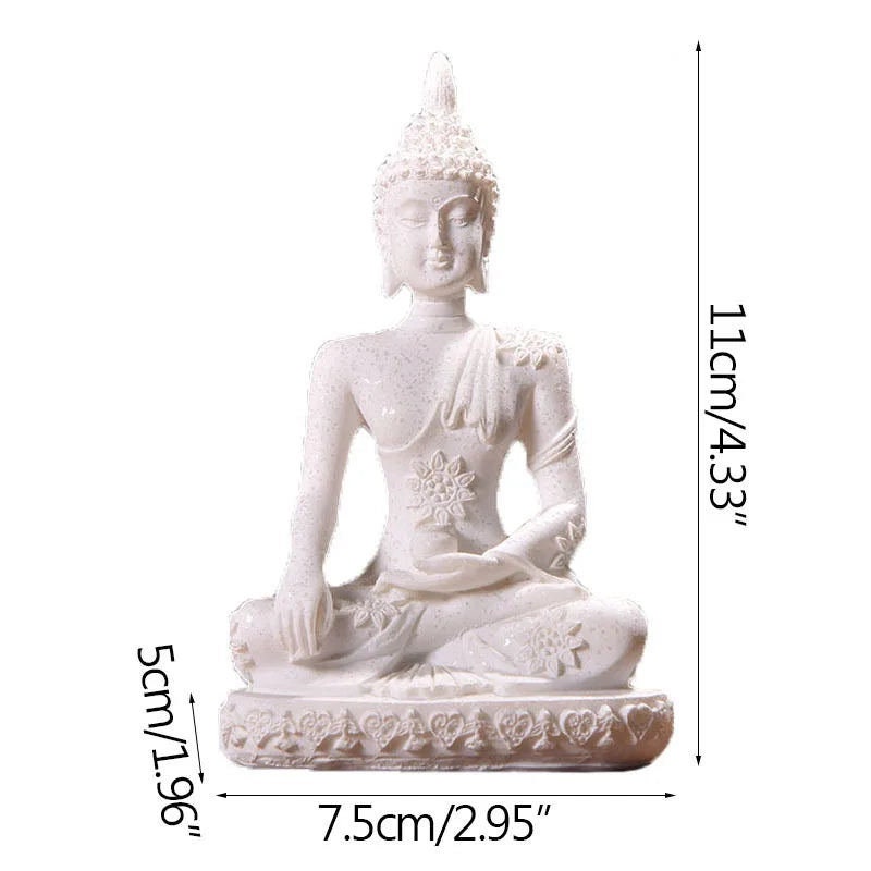 Strongwell Cute Little Monk Statue Sandstone Adorable Chinese Buddha ...