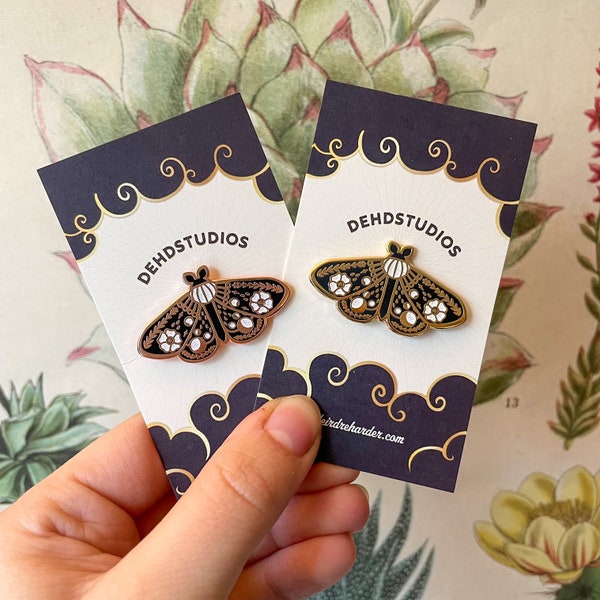 Gold Moth Brooch - Etsy