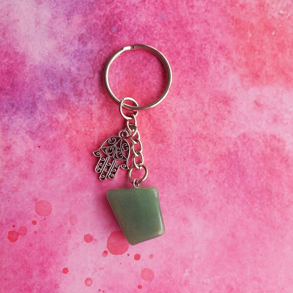 Gemstone Keychain - Etsy