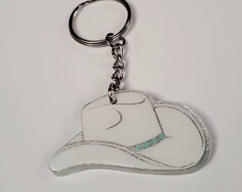 Cowboy Hat Keychain | Etsy