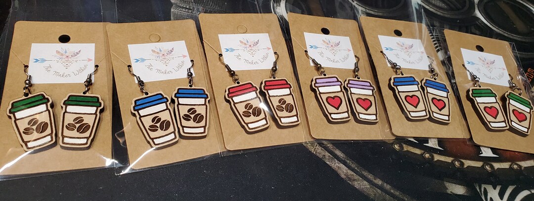 Coffee Earring, Morning Coffee, Cute Earrings, Coffee Cup, Espresso ...