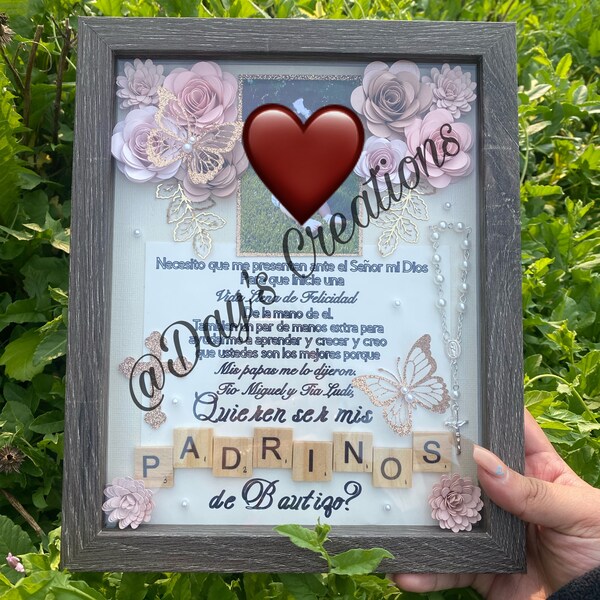 Padrinos De Bautizo Box - Etsy