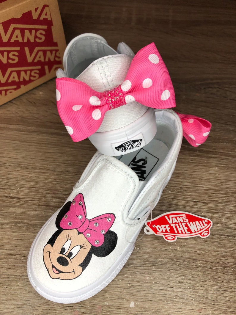 Minnie Mouse Vans - Etsy