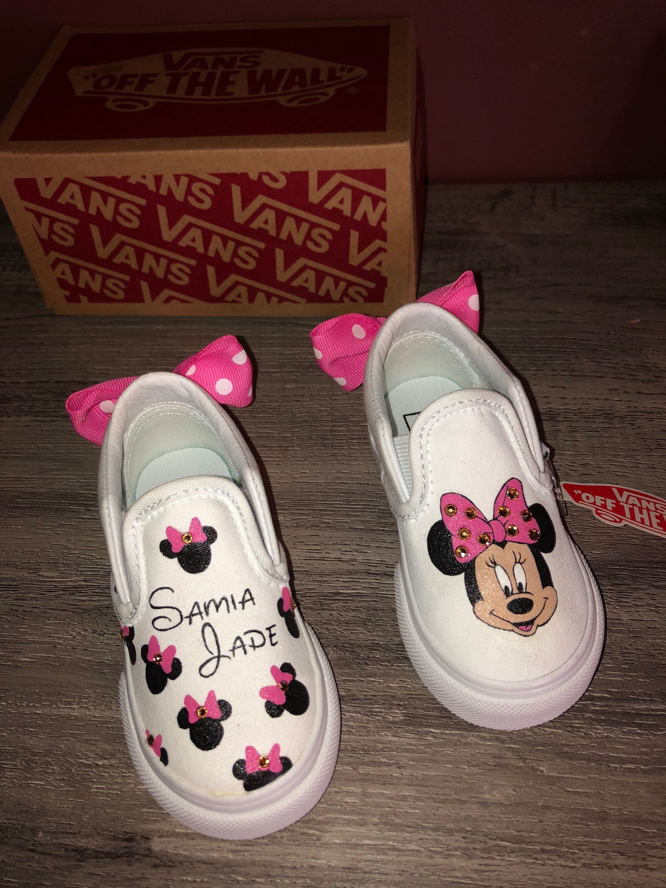 Minnie Mouse vans | Etsy