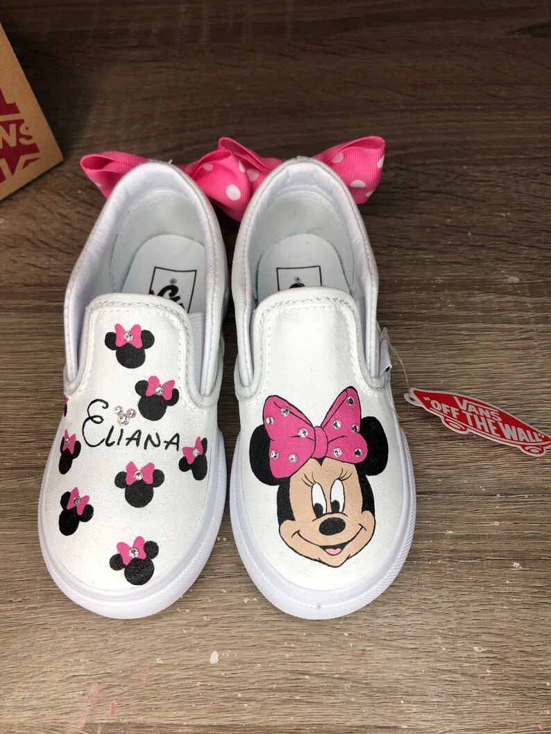 Minnie Mouse Vans - Etsy