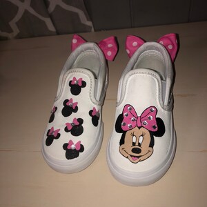 Minnie Mouse Vans - Etsy