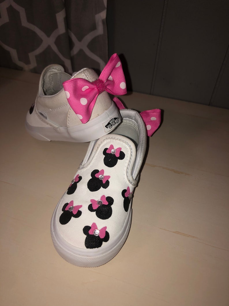 Minnie Mouse Vans - Etsy
