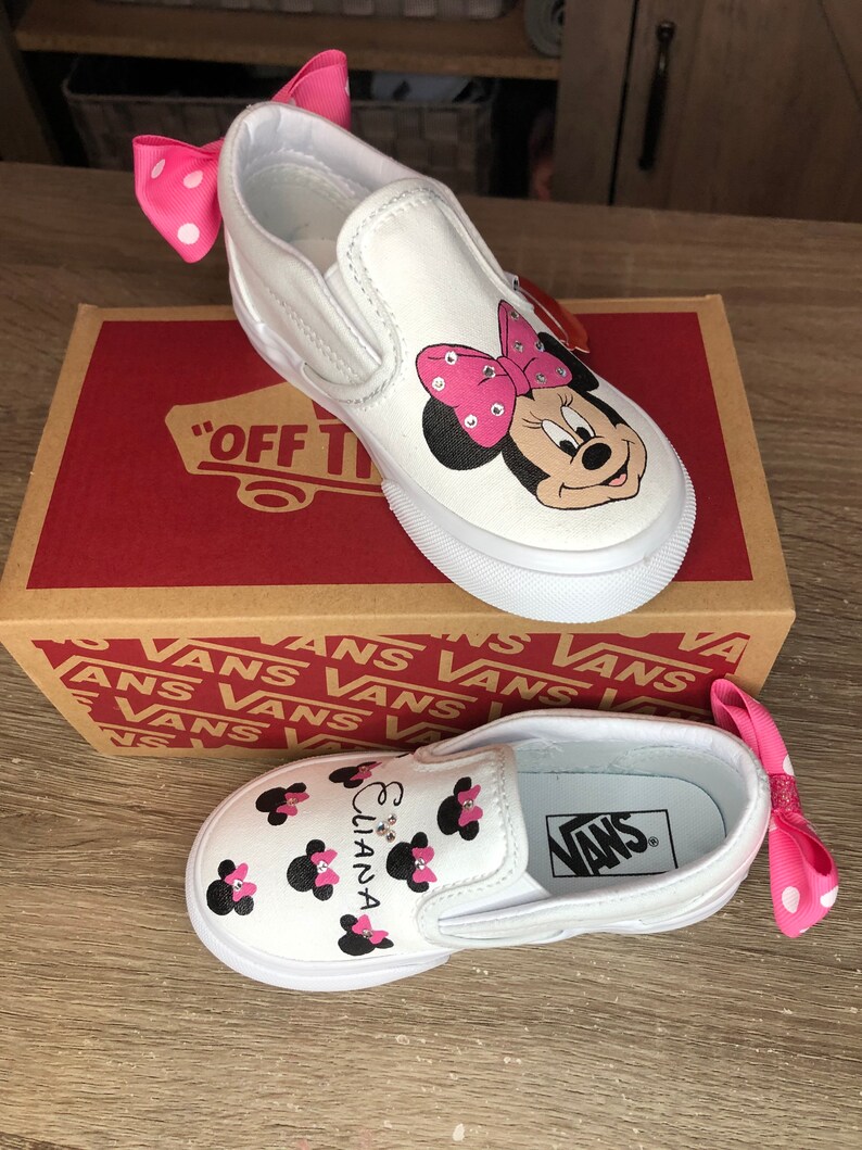Minnie Mouse Vans - Etsy