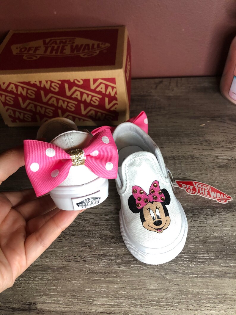 Minnie Mouse Vans - Etsy