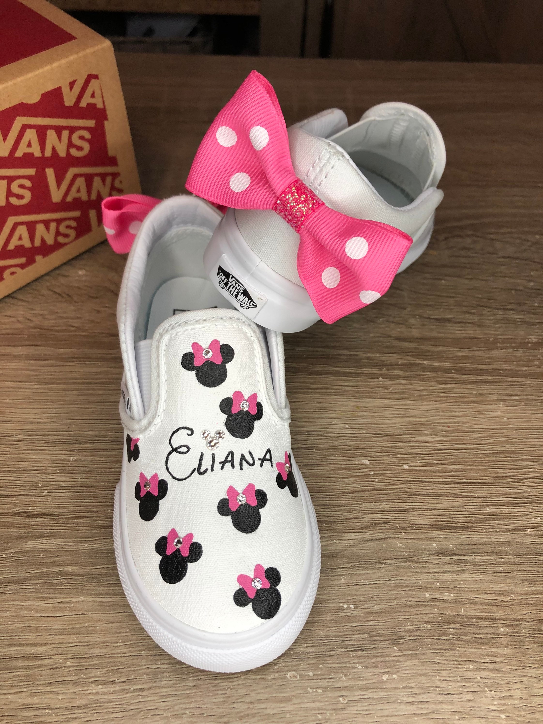 Minnie Mouse vans | Etsy
