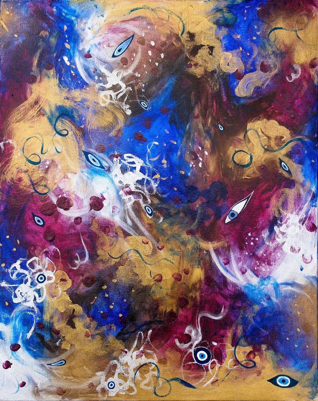 Evil Be Gone - Acrylic on Canvas - 8”x 10” - Etsy