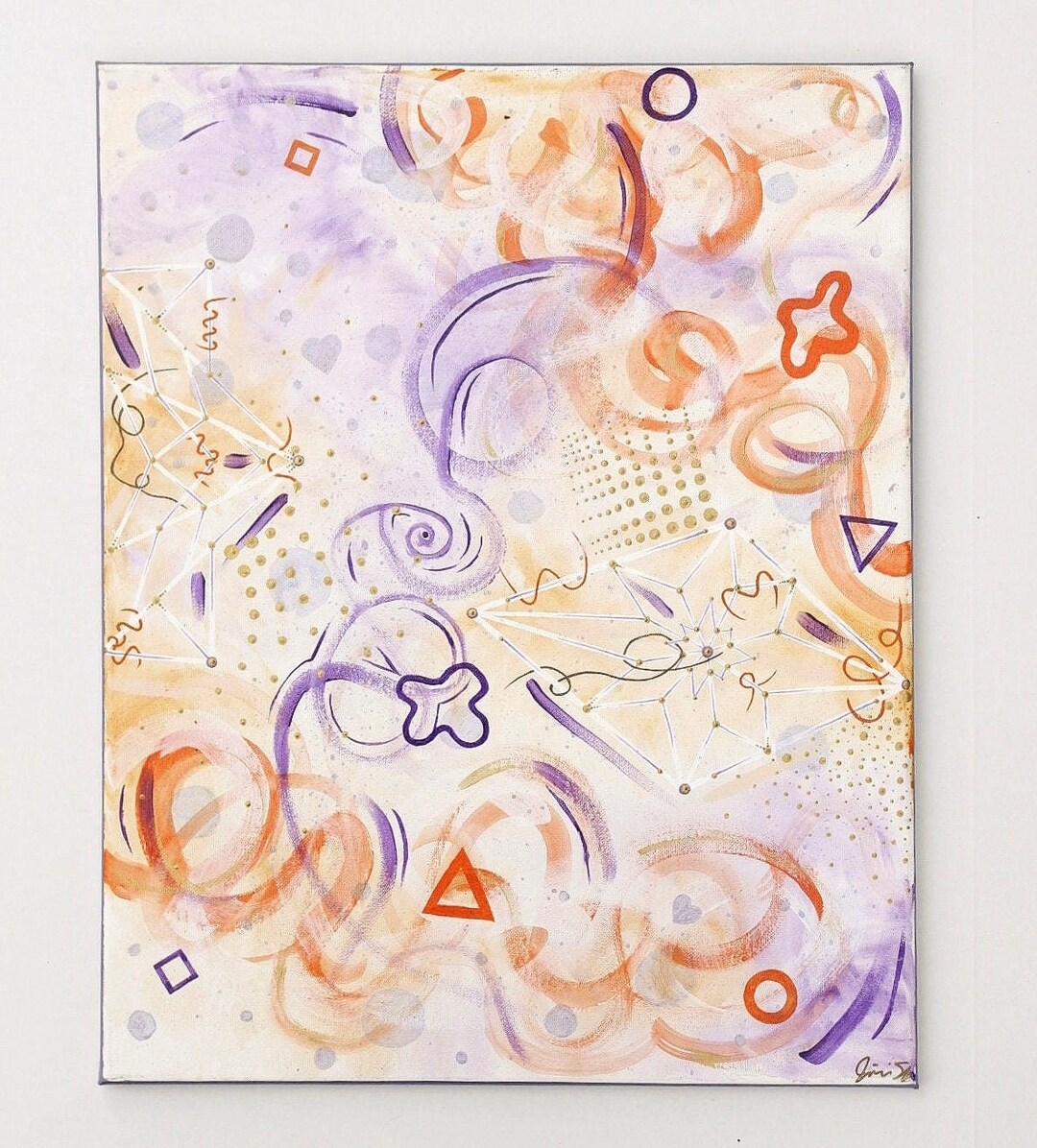 Inside the ADHD - Acrylic on Canvas - 16”x 20” - Etsy