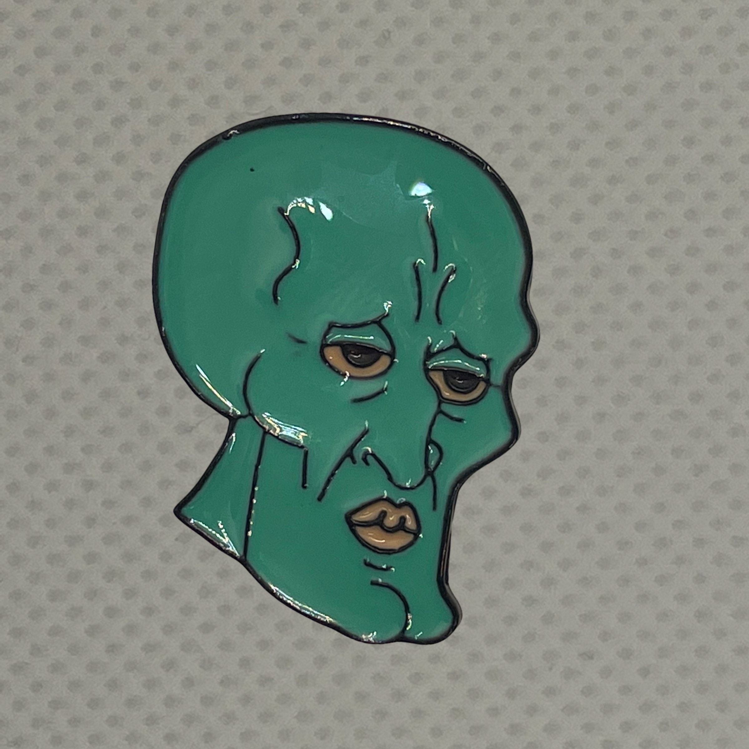 Handsome Squidward Enamel Pin - Etsy Hong Kong