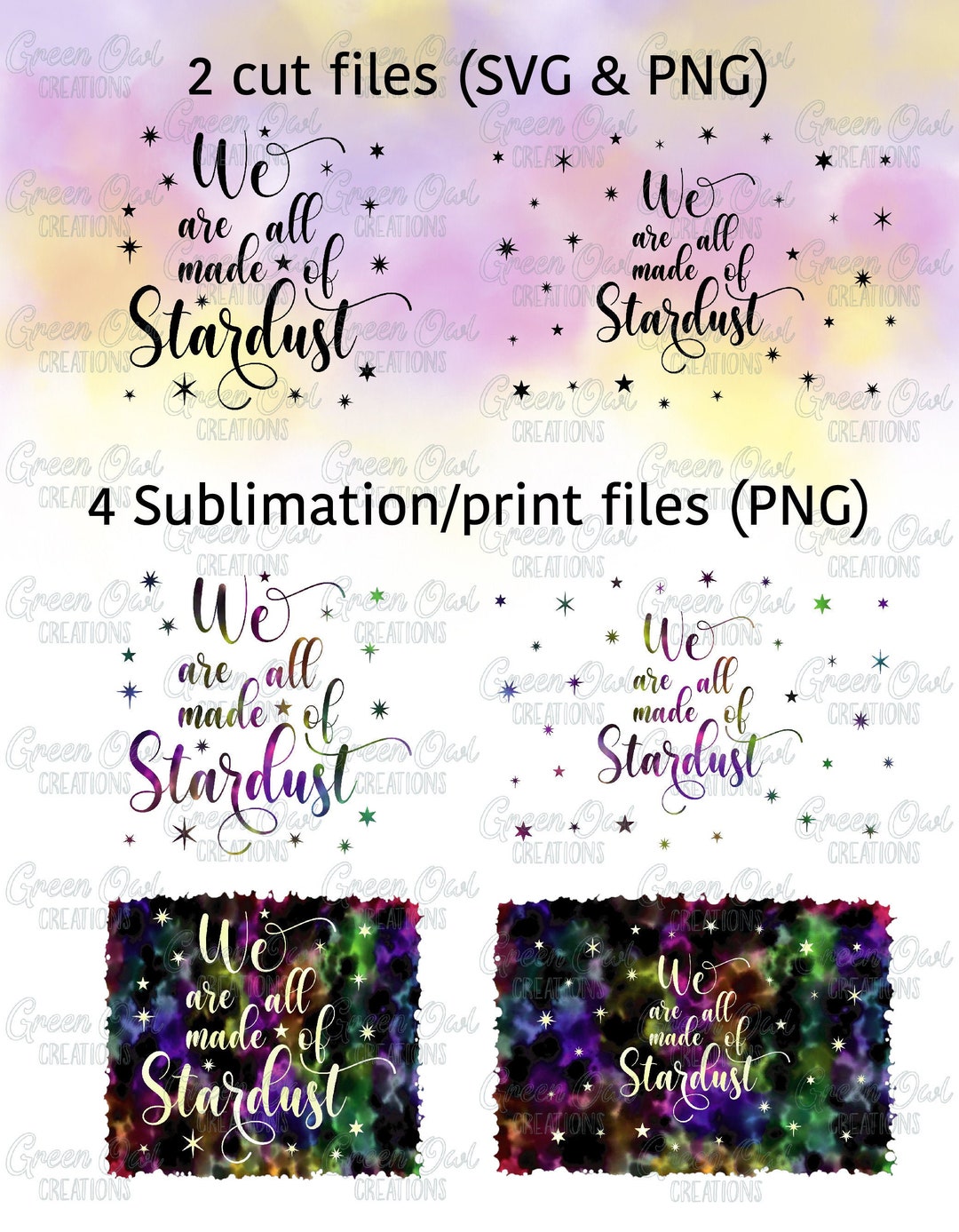 We Are All Made of Stardust SVG and Sublimation Bundle - Etsy
