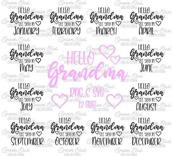 Hello Grandma Svg Hello Grandma Png Hello Grandma Cricut - Etsy