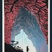 Waterfall and Cave Series 1 Original Linocut Relief Block Print Wall ...