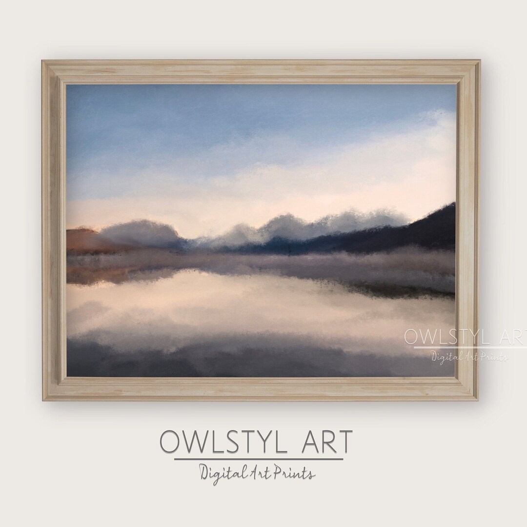 Abstract Painting Printable Wall Art Muted Colors Modern Home Decor - Etsy