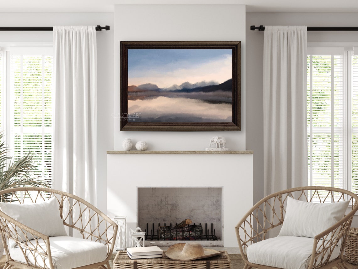 Abstract Painting Printable Wall Art Muted Colors Modern Home - Etsy