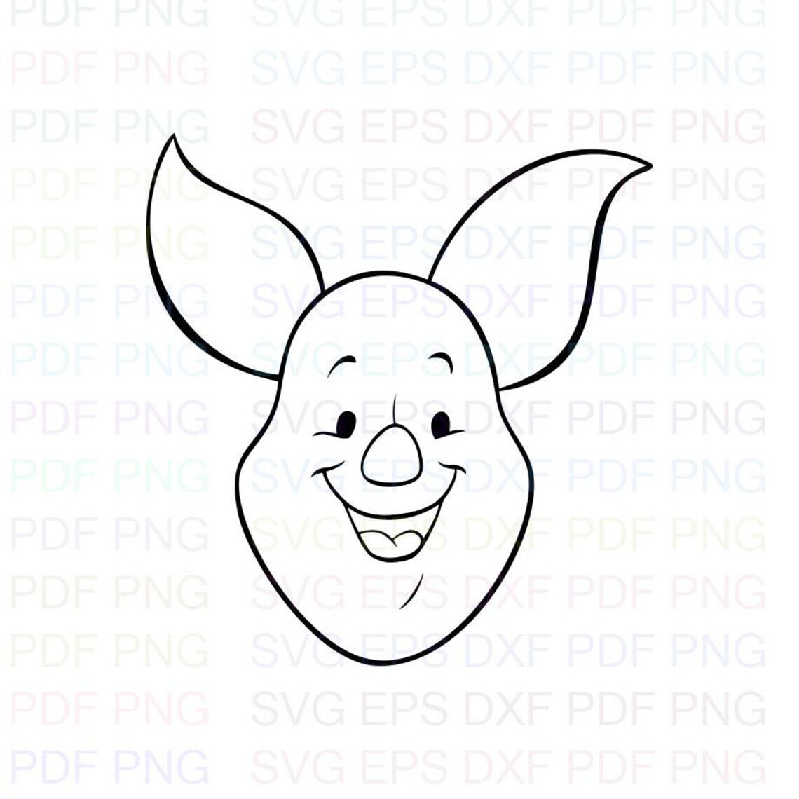 Piglet From Winnie The Pooh Head