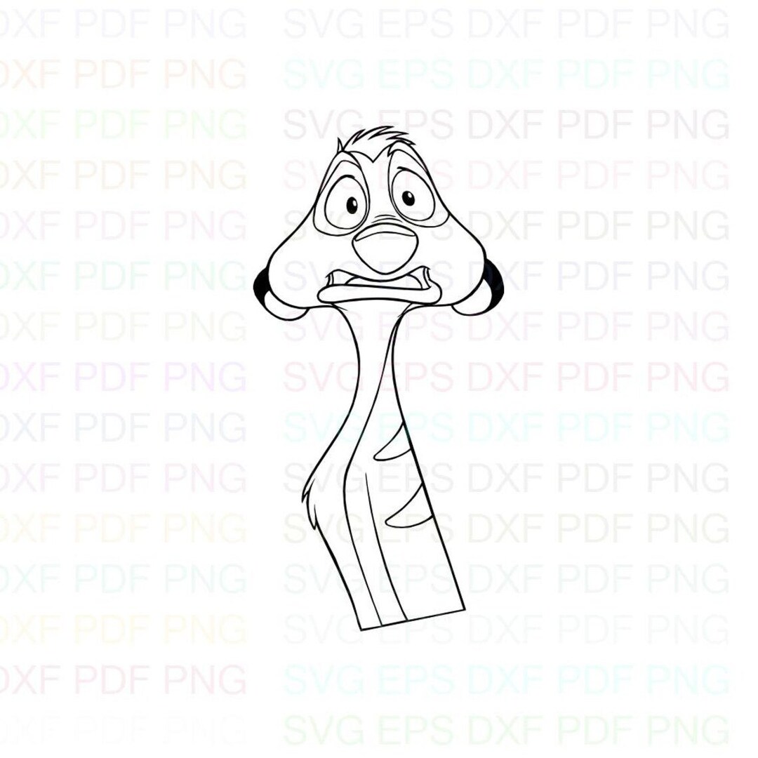 Pumbaa_timon_and_pumbaa_28 Outline Svg Dxf Eps Pdf Png - Etsy Australia
