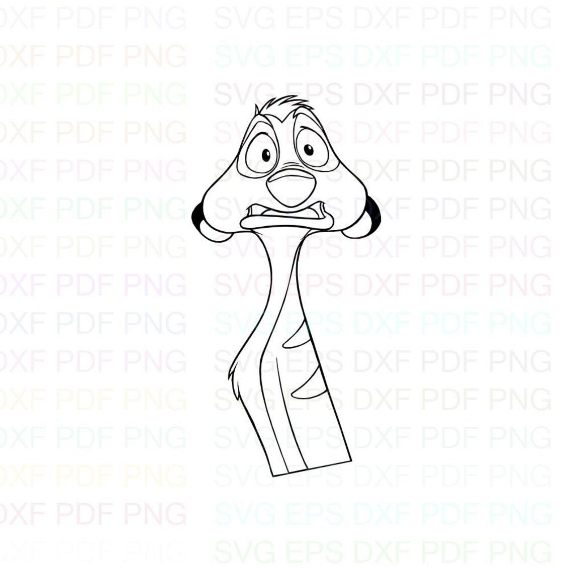 Pumbaa_timon_and_pumbaa_28 Outline Svg Dxf Eps Pdf Png - Etsy Australia