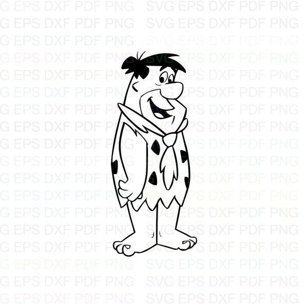 The Flintstone Outline Svg - Etsy New Zealand
