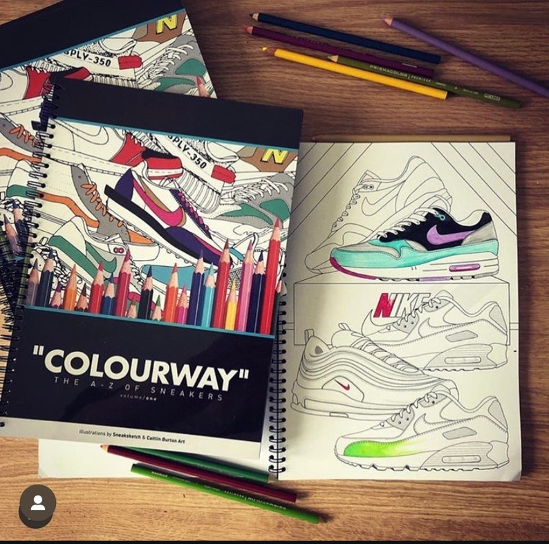 Sneaker Colouring Book - Print at Home - Etsy