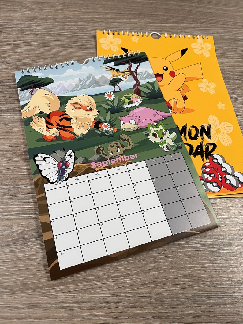 Pokémon Calendar 2025 - Print at Home - Etsy