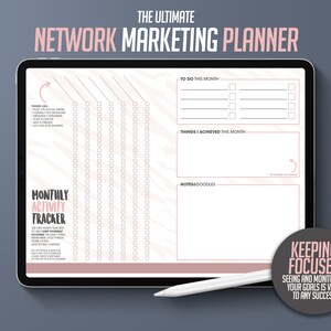 Network Marketing Planner (digital) - Etsy