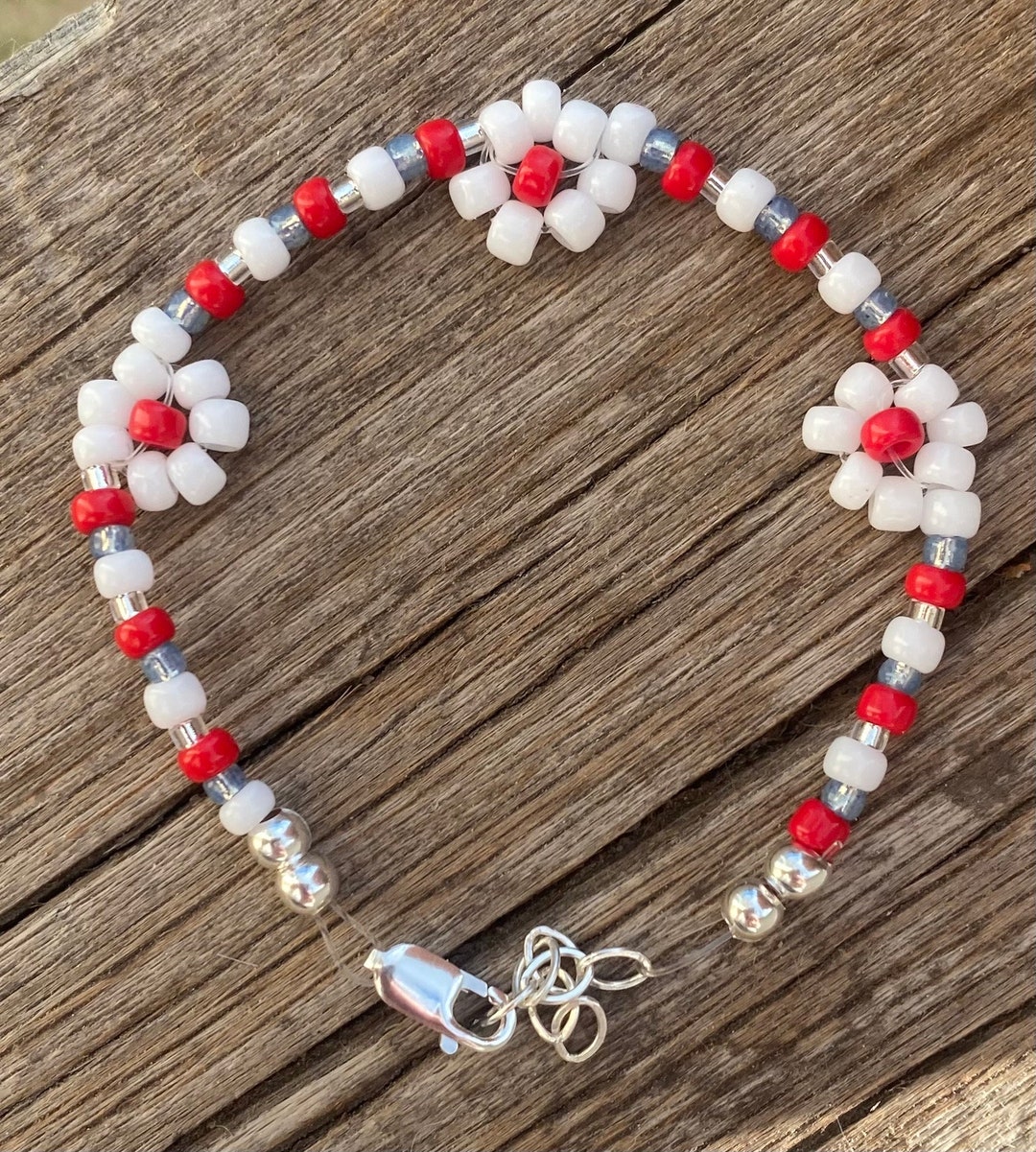 Firework Bracelet 4th of July Baby Bracelet Summer Red, White and Blue ...
