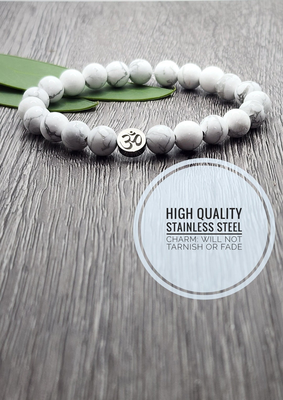 Om Bracelet // Hindu, Om Charm Bracelet // Silver, Gold // Om Bead Bracelet/ Unisex, Hindu Gift ...