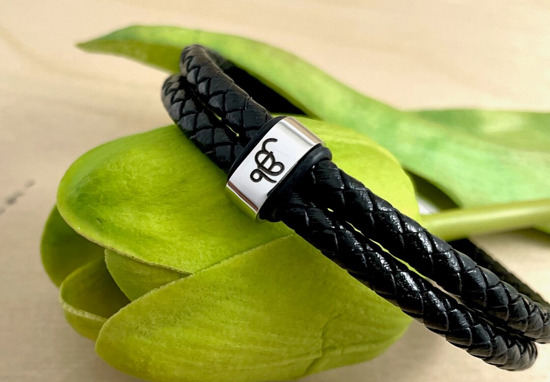 Ik Onkar Charm, Ik Onkar Bracelet, Ek Onkar Faux Leather Bracelet ...