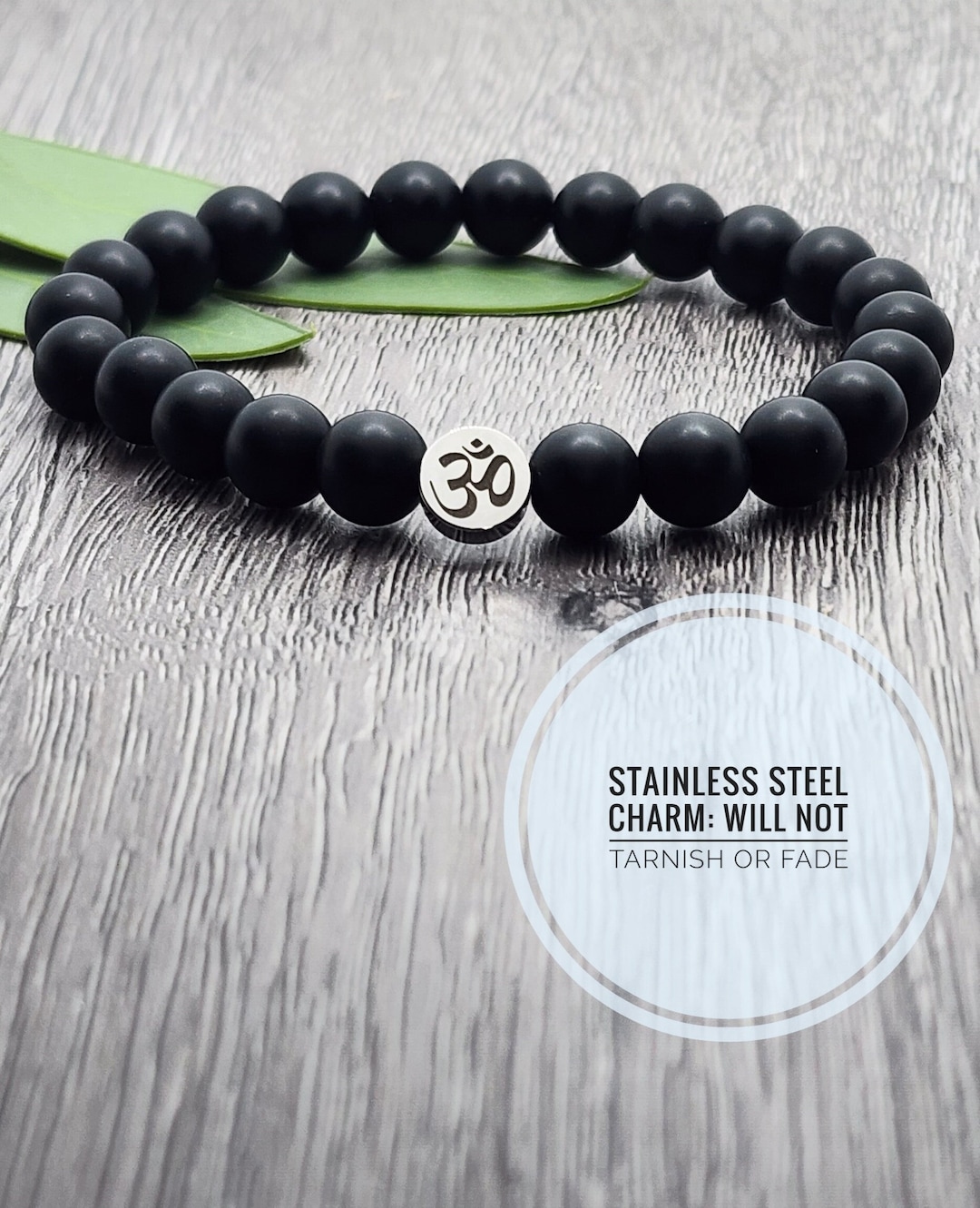 Om Bracelet // Hindu, Om Charm Bracelet // Silver, Gold // Om Bead Bracelet/ Unisex, Hindu Gift ...