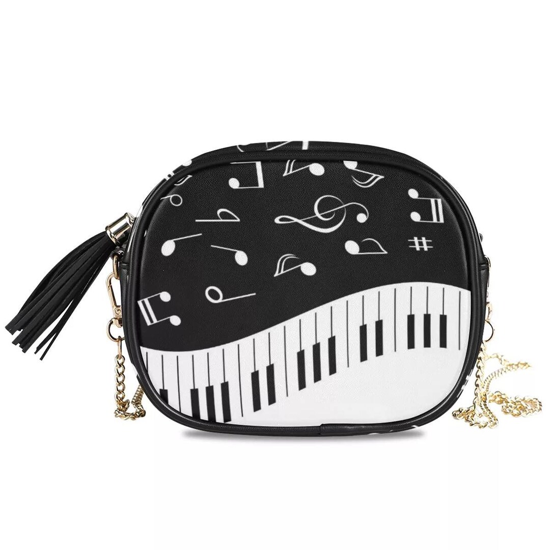 Piano Keyboard and Music Notes. Crossbody Bag for Women Shoulder Bag ...