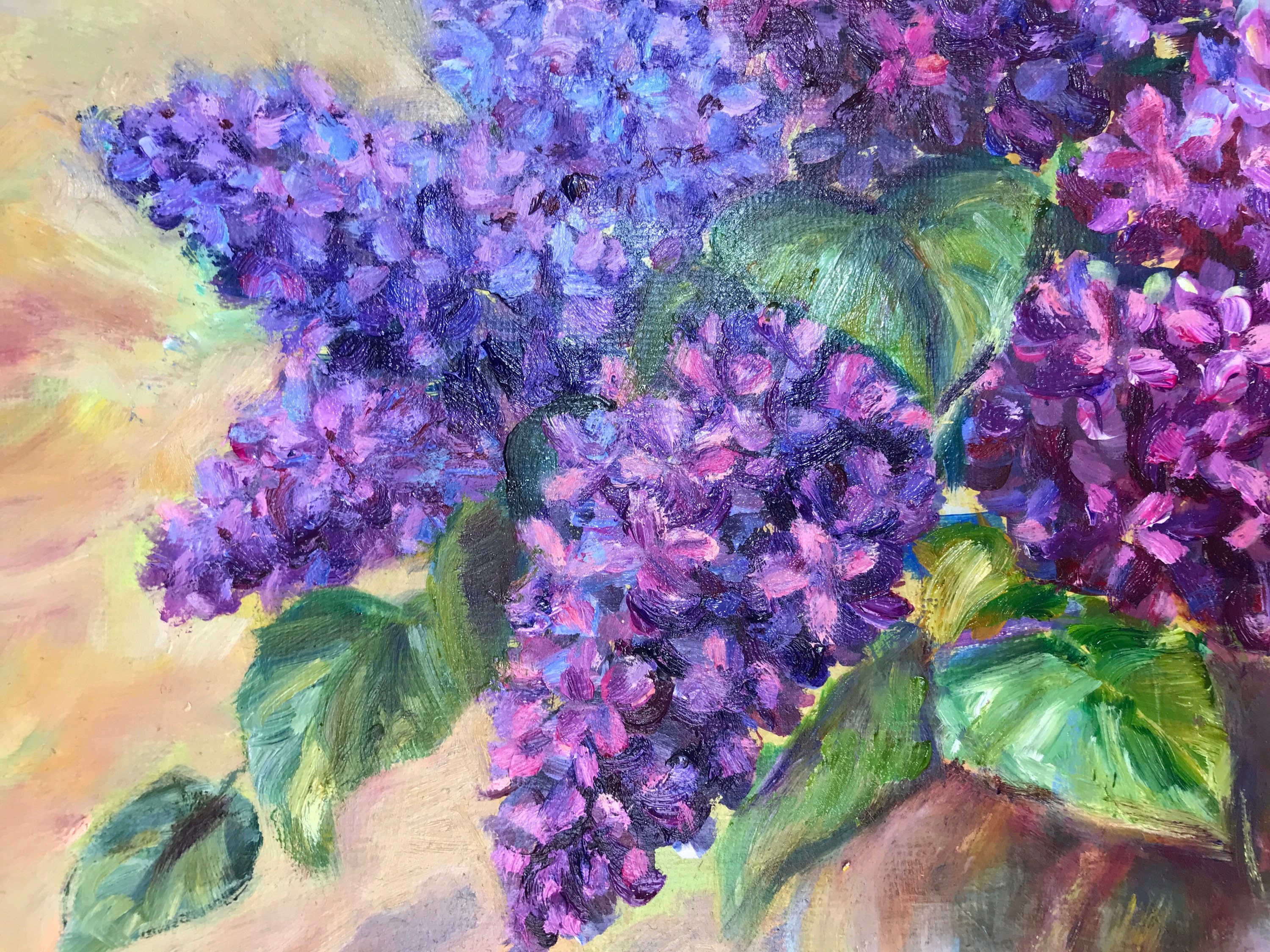 Made to Order Oil Painting Lilac Flower Wall Art Flower - Etsy